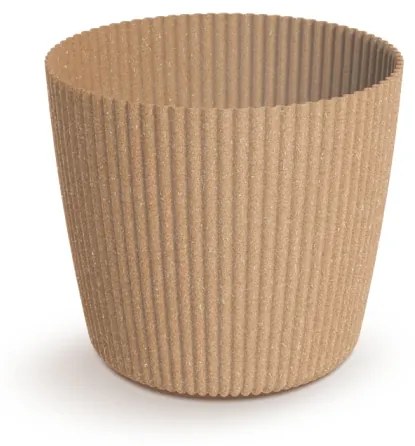 PROSPERPLAST Květináč - MILLY ROUND Eco Wood Průměr: 19,6 cm