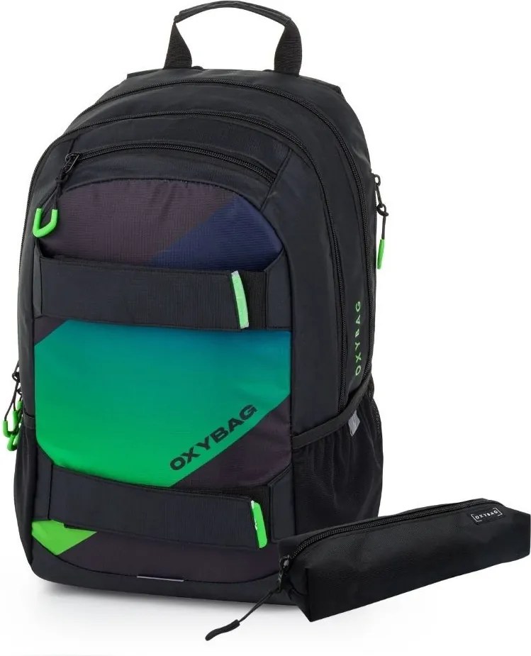 Oxybag OXY SPORT - set 2 ks: studentský batoh Ombre Boy, penál