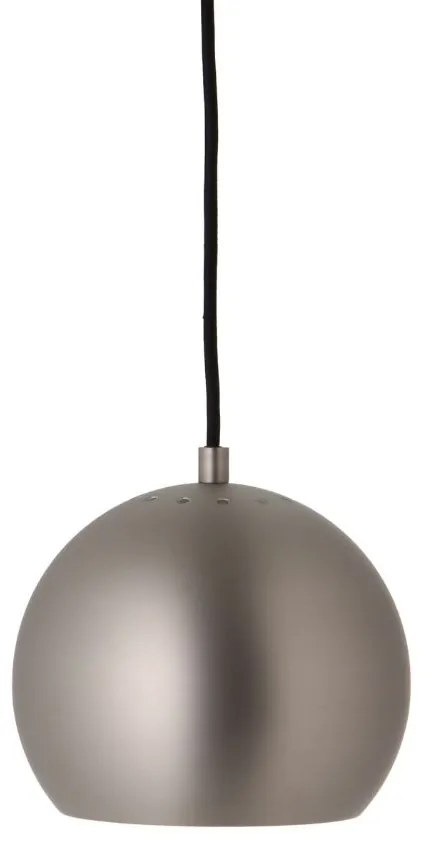 OnaDnes -20% Stříbrné matné závěsné světlo Frandsen Ball 18 cm