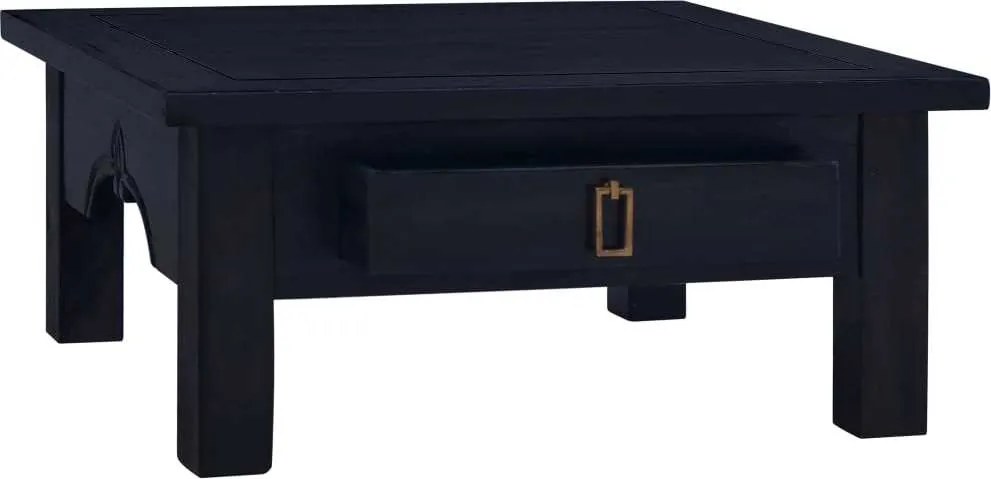 vidaXL Konferenční stolek klasicky hnědý 68x68x30 cm masivní mahagon [288826] Barva: Černá