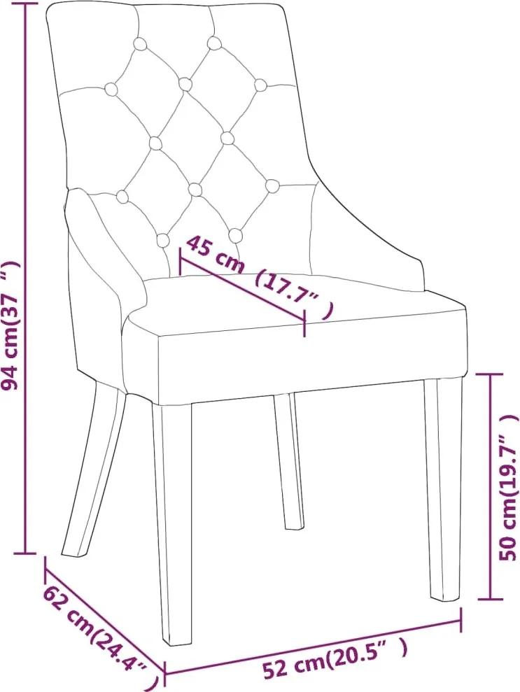 vidaXL Jídelní židle 4 ks samet [3080232] Barva: Černá