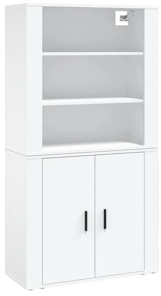 vidaXL Skříň highboard bílá kompozitní dřevo