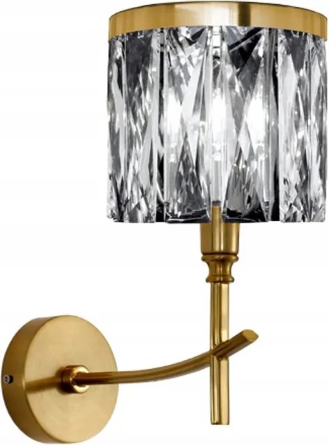 Nástěnná lampa Krystal 25x13x30 zlatá