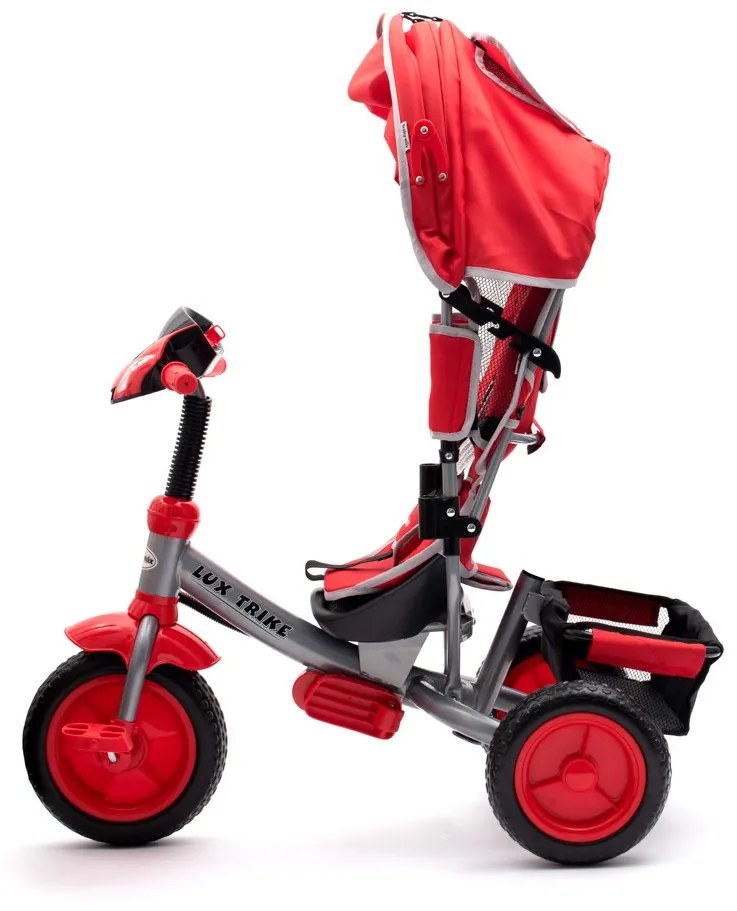 BABY MIX dětská tříkolka s LED světly LUX TRIKE červená