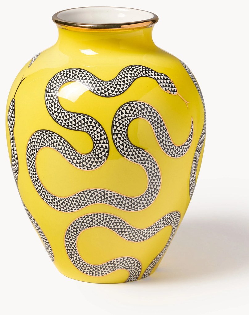 Porcelánová váza se zlatými akcenty Eden