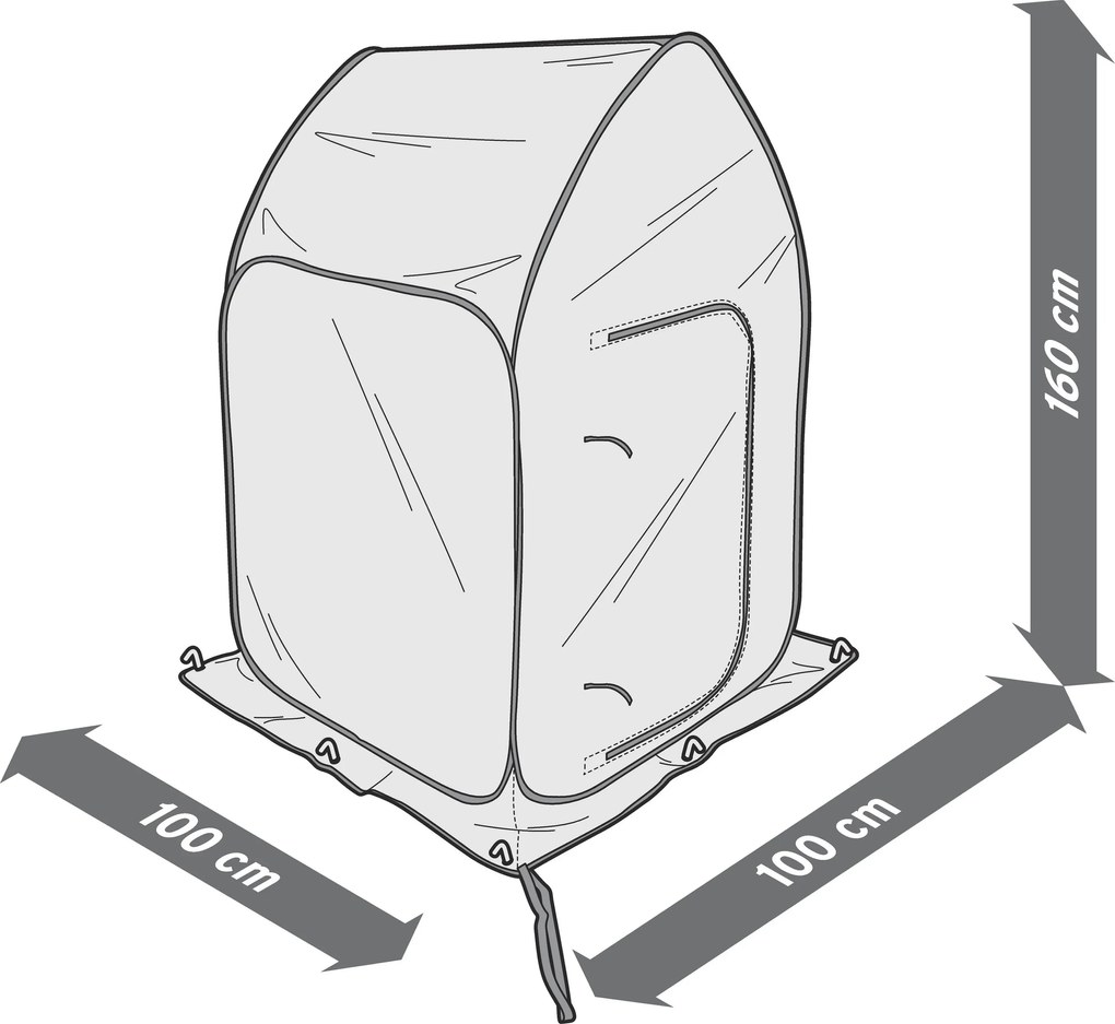 Tchibo - Velký samorozkládací stan na ochranu rostlin - barva: zelená