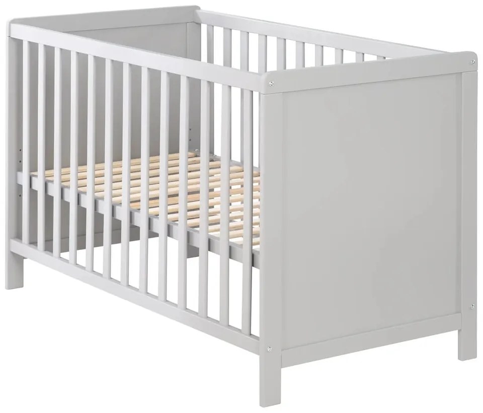 Šedá/taupe postýlka 60x120 cm Hamburg – Roba Biano.cz