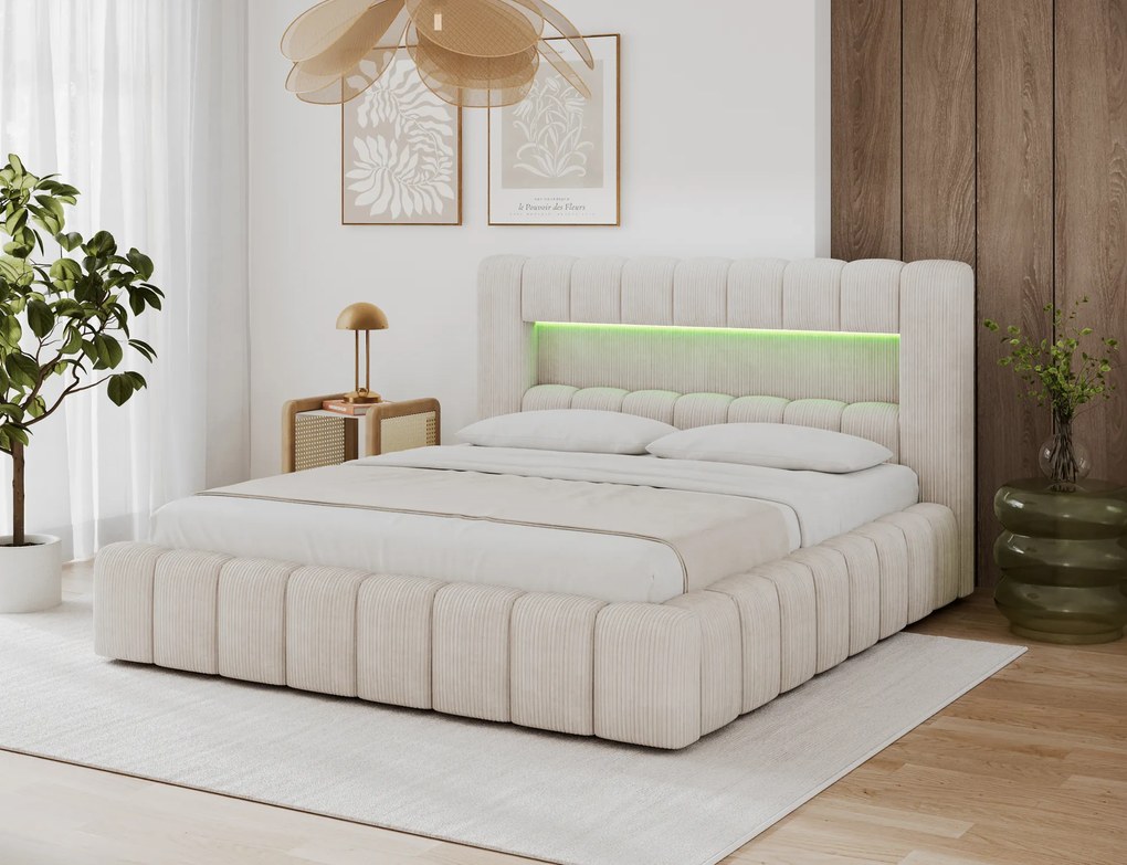 Postel Lamica 180x200 + Dřevěný rám/Standardní zdvih/kontejner