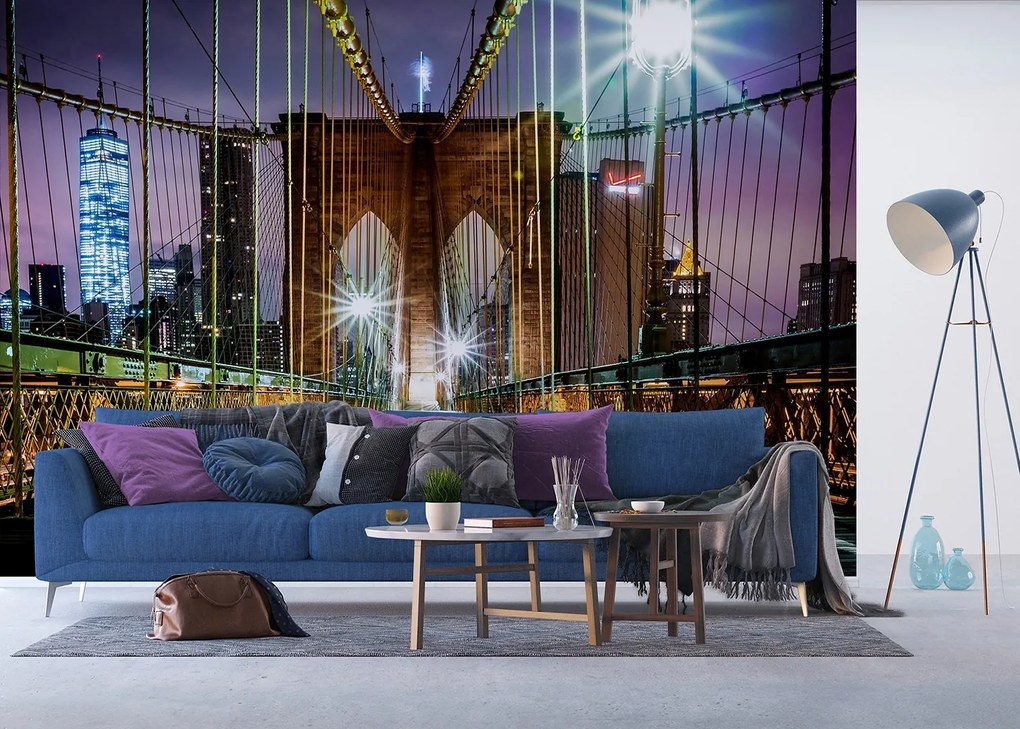 Fototapeta na míru Cesta Přes Brooklynský Most | Vliesová fototapeta na zed' | DFTNXXL2439