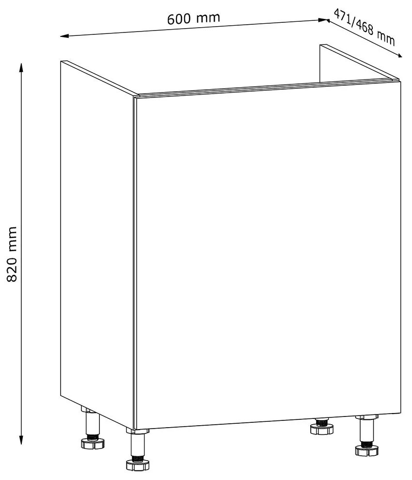 Kuchyňská linka LANGEN ap | 330x210 cm | PUSH OPEN | artisan