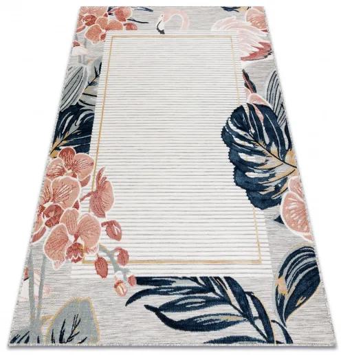 Dywany Łuszczów Kusový koberec Botanic 65240 Flamingo grey – na ven i na doma - 117x170 cm