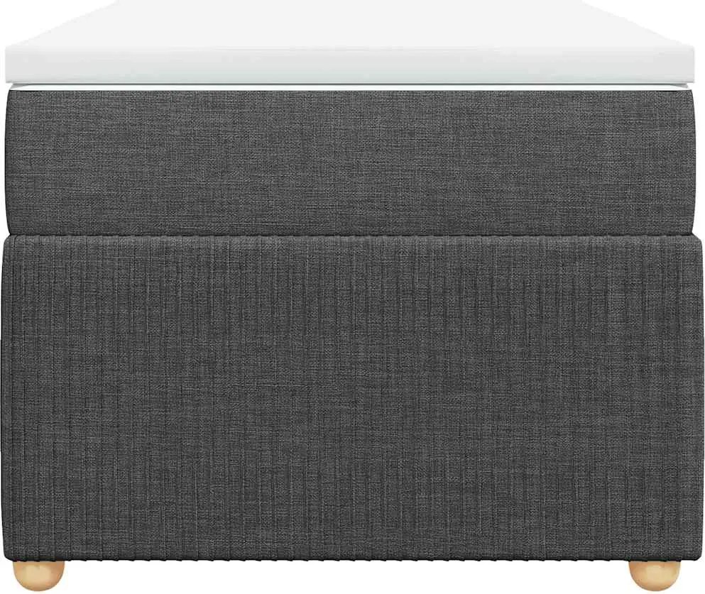 Box spring postel s matrací tmavě šedá 90x190 cm textil 3285533