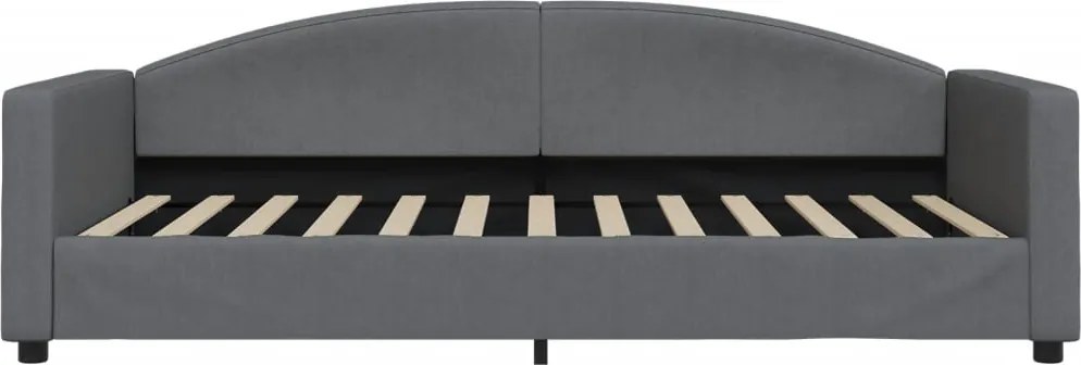 Válenda s matrací tmavě šedá 100 x 200 cm textil 3197176