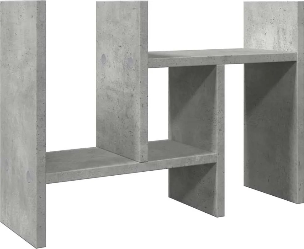 vidaXL Stolní organizér 34,5x15,5x35,5 cm kompozitní dřevo [848057] Barva: Betonová šedá