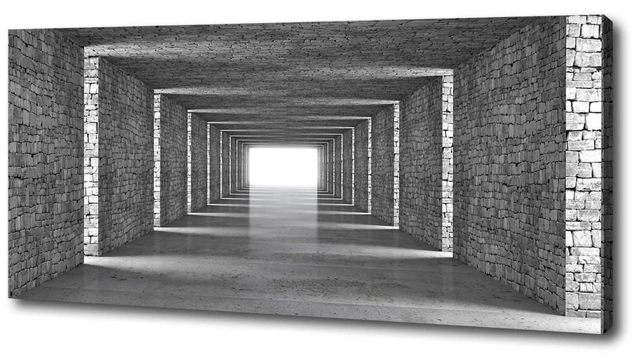 Wallmuralia Foto obraz na plátně do obýváku Tunel z cihel 125x50 cm