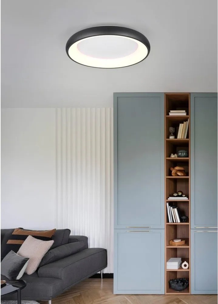 Černé LED stmívatelné stropní svítidlo Cardona – Trio