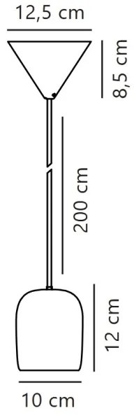 Nordlux - Lustr na lanku NOTTI 1xE27/25W/230V oranžová