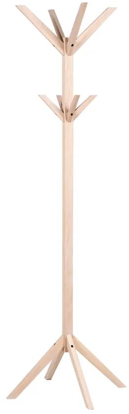 OnaDnes -20% Světlý dubový stojací věšák ROWICO CONFETTI 178 cm