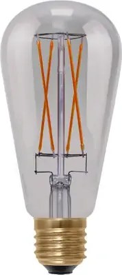 SEGULA LED Rustika Long Style smokey šedá / Žárovka / E27 / 220lm / 19