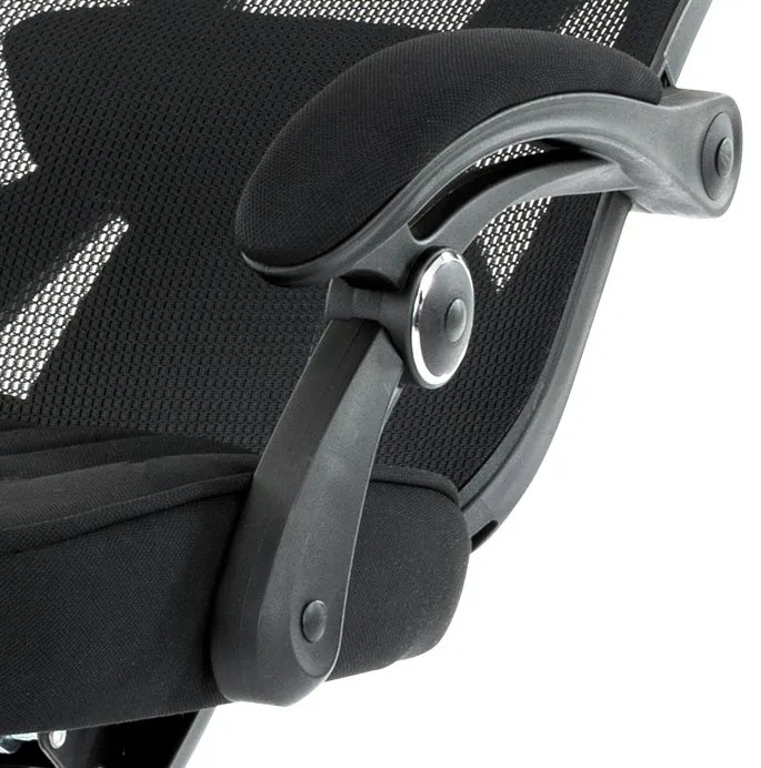 Ergonomická kancelářská židle VIGELTI - černá síťovina Barva: černá