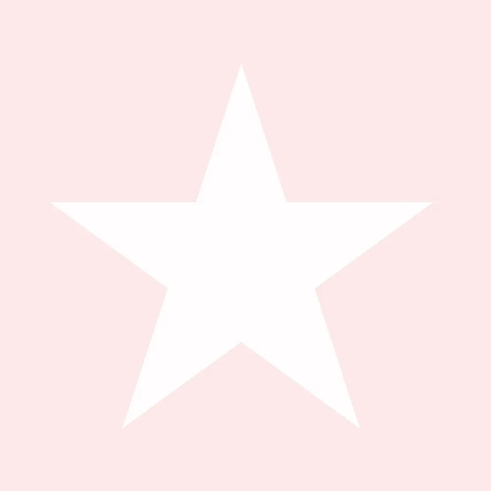 Růžová vliesová tapeta s bílými hvězdami 138946, Regatta Crew, Esta Home