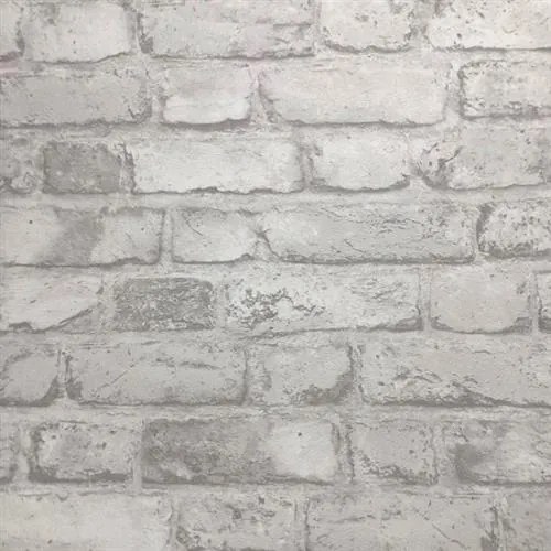 Vliesové tapety na zeď PL81165-14, rozměr 10,05 m x 0,53 cm, cihly světle šedé, IMPOL TRADE