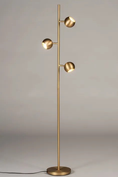 Stojací lampa Cupollo Retro Gold