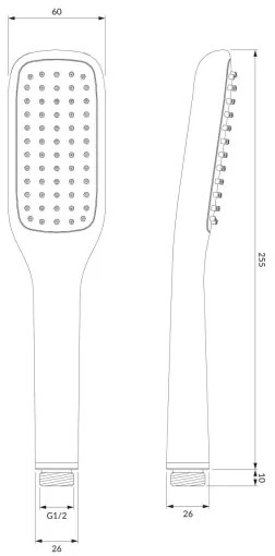 OMNIRES HUDSONX-PCR - Sprchová sada HUDSONX lesklý chrom
