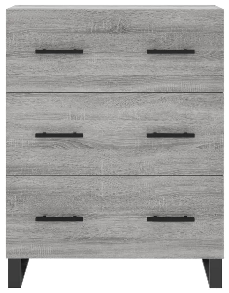Skříň highboard šedá sonoma 69,5 x 34 x 180 cm kompozitní dřevo,  3195873