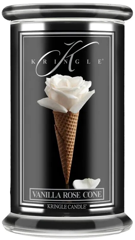 Kringle Candle svíčka Reserve Vanilla Rose Cone (sójový vosk), 623 g