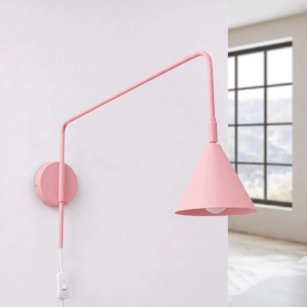 Sollux Lighting Nástěnné svítidlo NOX růžové