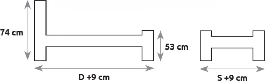Drewmax LK103 - Dřevěná postel masiv dvojlůžko 160 cm