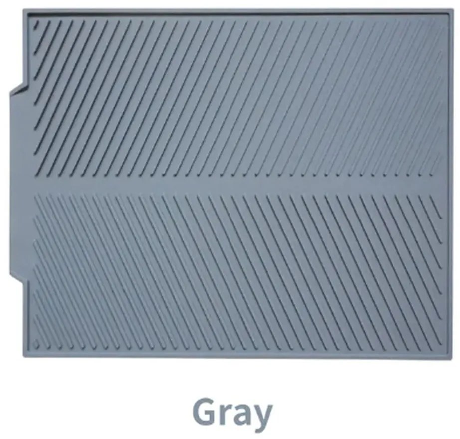 Univerzální skládací kuchyňská podložka nebo odkapávač Barva: H - šedá, Rozměr: 43x33 cm