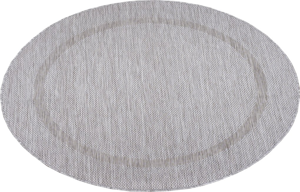 Ayyildiz, Kusový koberec Relax 4311 Silver kruh, 200x200 (průměr) kruh, šedá, chodba / předsíň