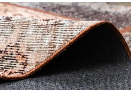 koberec ANTIKA ancient rust kulatý, moderní patchwork, řecký omy velikost kruh 200 cm | krásné koberce cz