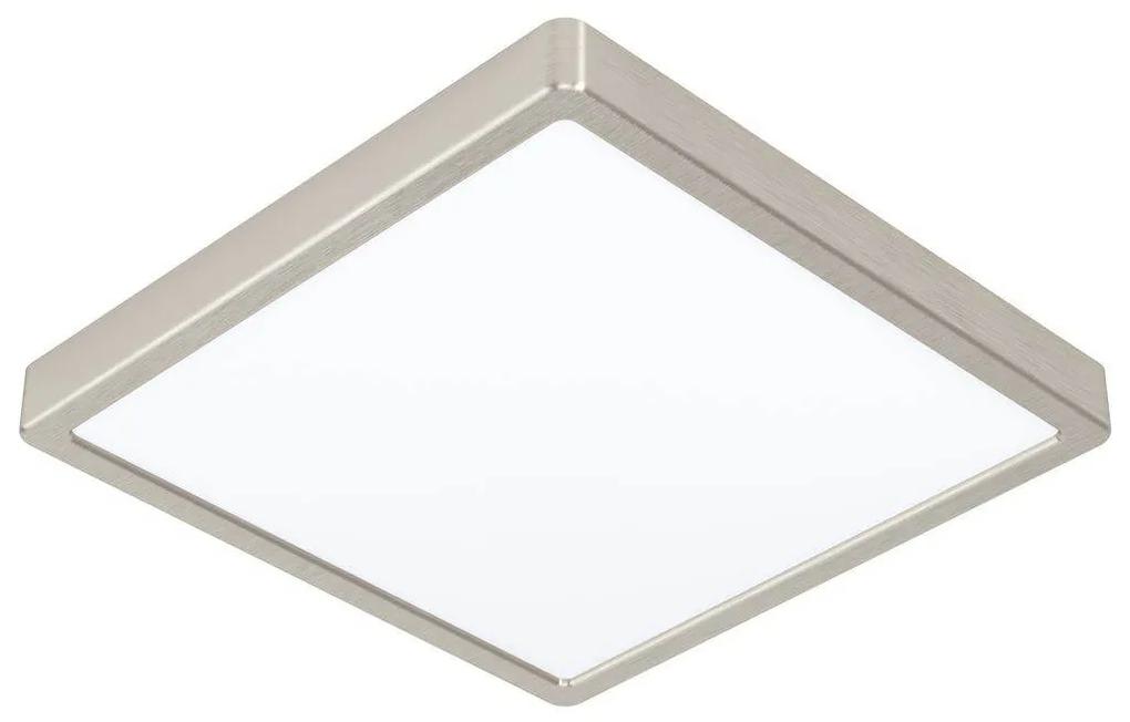 LED přisazené osvětlení FUEVA 5, 20W, teplá bílá, 28,5x28,5cm, hranaté, stříbrné Eglo FUEVA 5 99242
