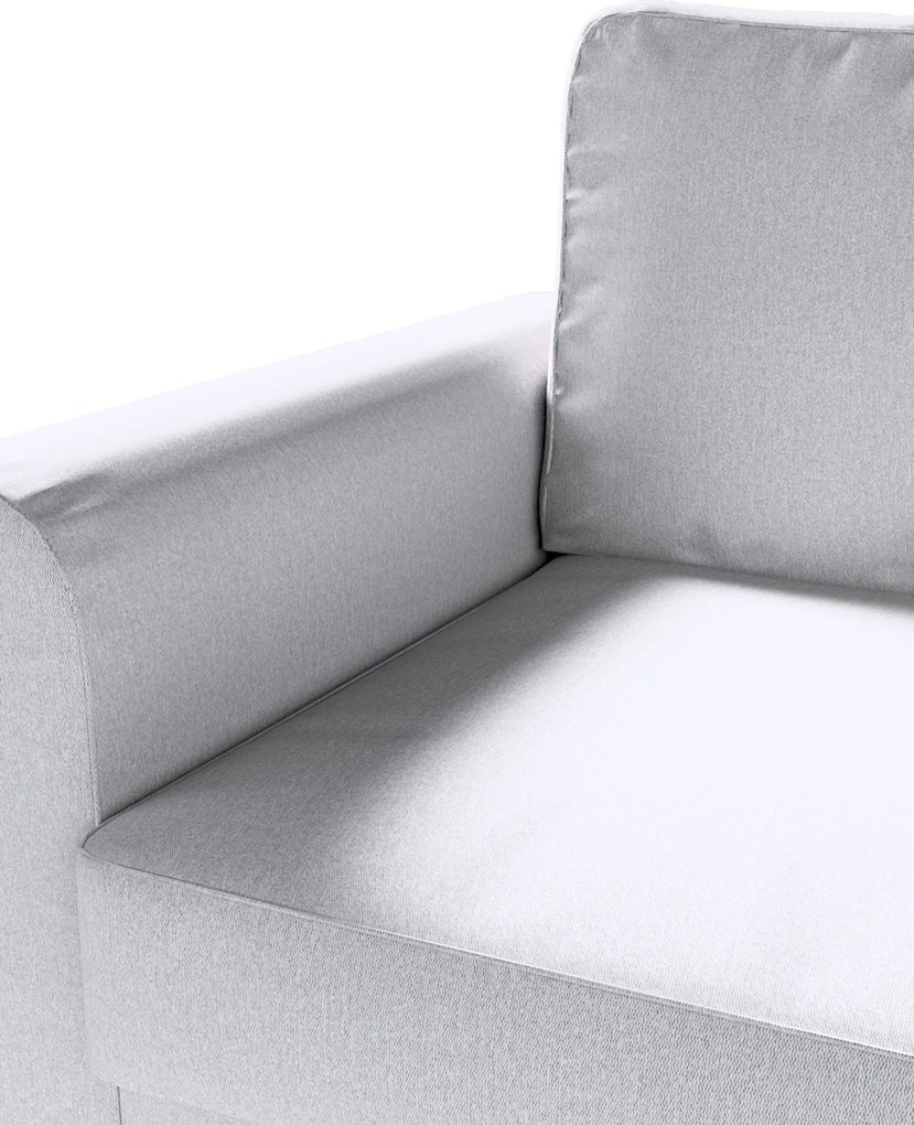 Potah na pohovku IKEA Backabro, 3-místná, rozkládací barva šedá látka pletený vzor