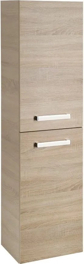 Aqualine Aqualine, VEGA Skříňka vysoká s košem 40x150x31cm, dub platin, VG960