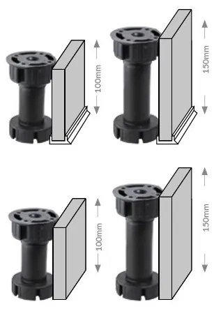 EXTOM Skříňka pro vestavbu SILVER D14RU Korpus:: DUB ARTISAN, Dvířka:: DUB SONOMA