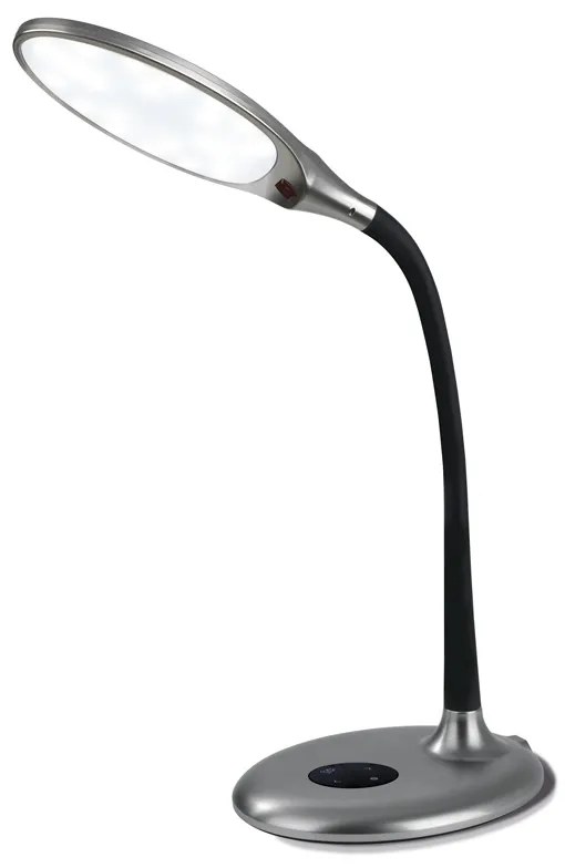 LED stolní lampa s denním světlem, nerez ocel