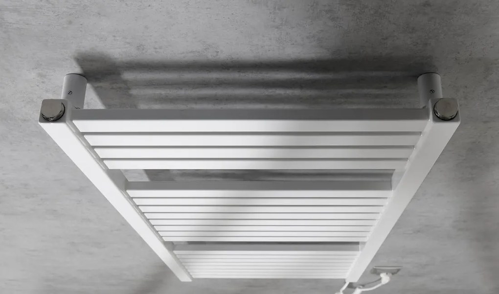 Aqualine Aqualine, TONDI-E elektrické topné těleso, rovné, 450x970 mm, 300 W, bílá, DE450T