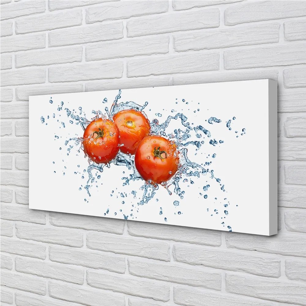 Obrazy na plátně rajčata voda 100x50 cm