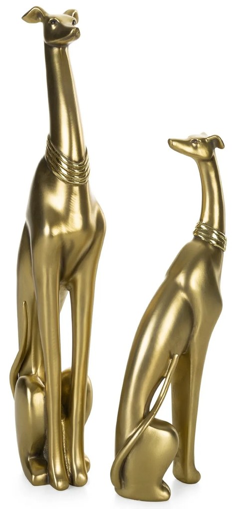 EUROFIRANY DEKORAČNÍ SOŠKA DOG 13X7X36 CM ZLATÁ