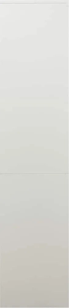 Kancelářská skříň světle šedá 90 x 40 x 180 cm ocel 335947