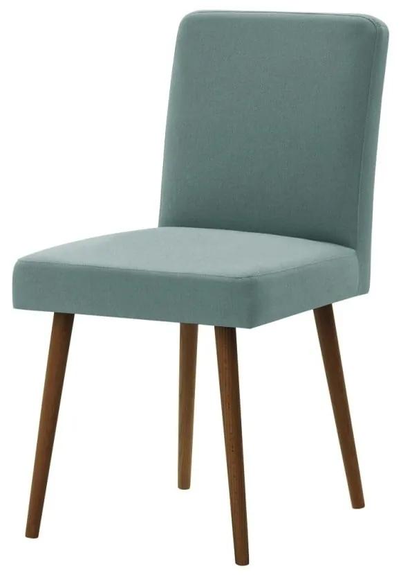 Mentolově zelená židle s tmavě hnědými nohami z bukového dřeva Ted Lapidus Maison Fragrance