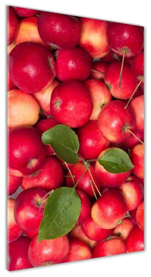 Wallmuralia Foto obraz akrylové sklo Červená jablka 70x140 cm