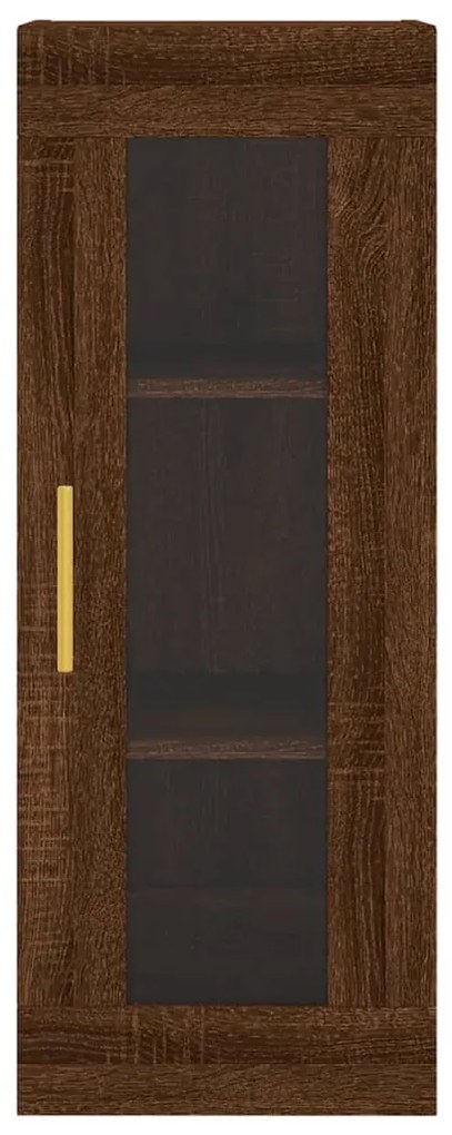 Skříň highboard hnědý dub 34,5 x 34 x 180 cm kompozitní dřevo,  3199232