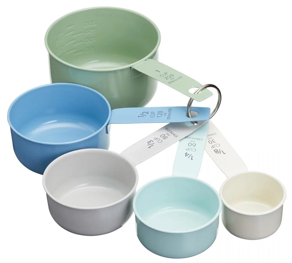 Kitchen Craft Plechové odměrky Living Nostalgia - set 5 ks, multi barva, kov