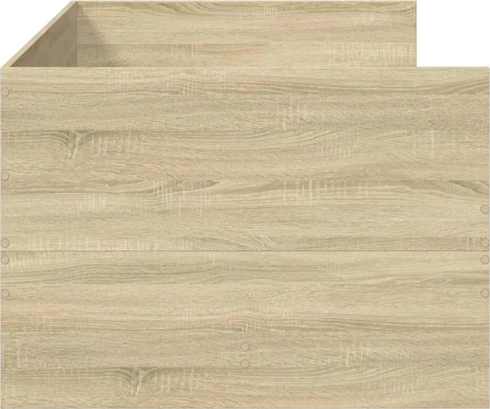 vidaXL Válenda se zásuvkami 90 x 200 cm kompozitní dřevo [3280820] Barva: Bílá