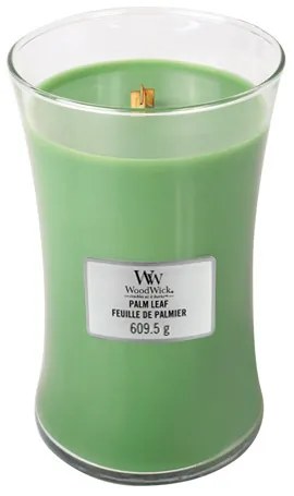 Svíčka oválná váza  WoodWick  609,5g - Palmový list